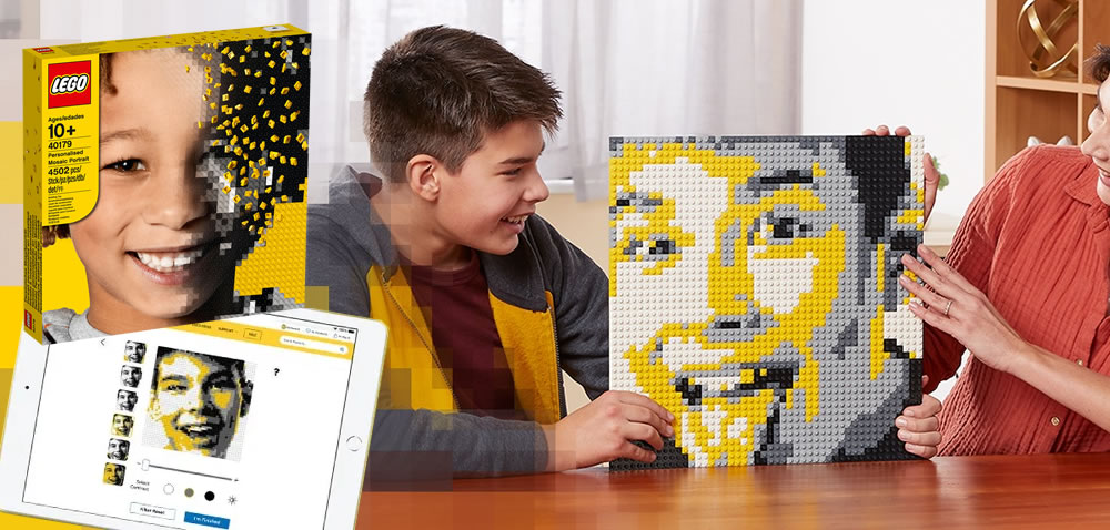 LEGO 40179 Personalised Mosaic Portrait : Maintenant disponible via le ...