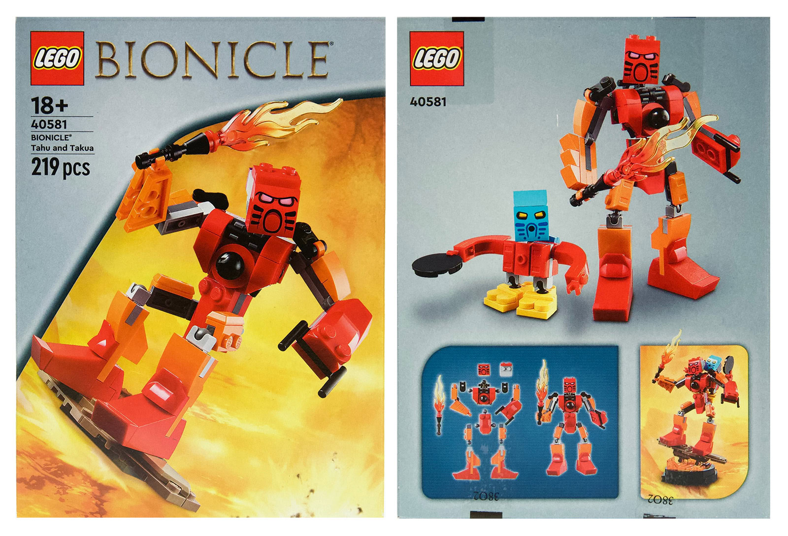 LEGO 40581 BIONICLE Tahu and Takua: first visuals of the set available ...