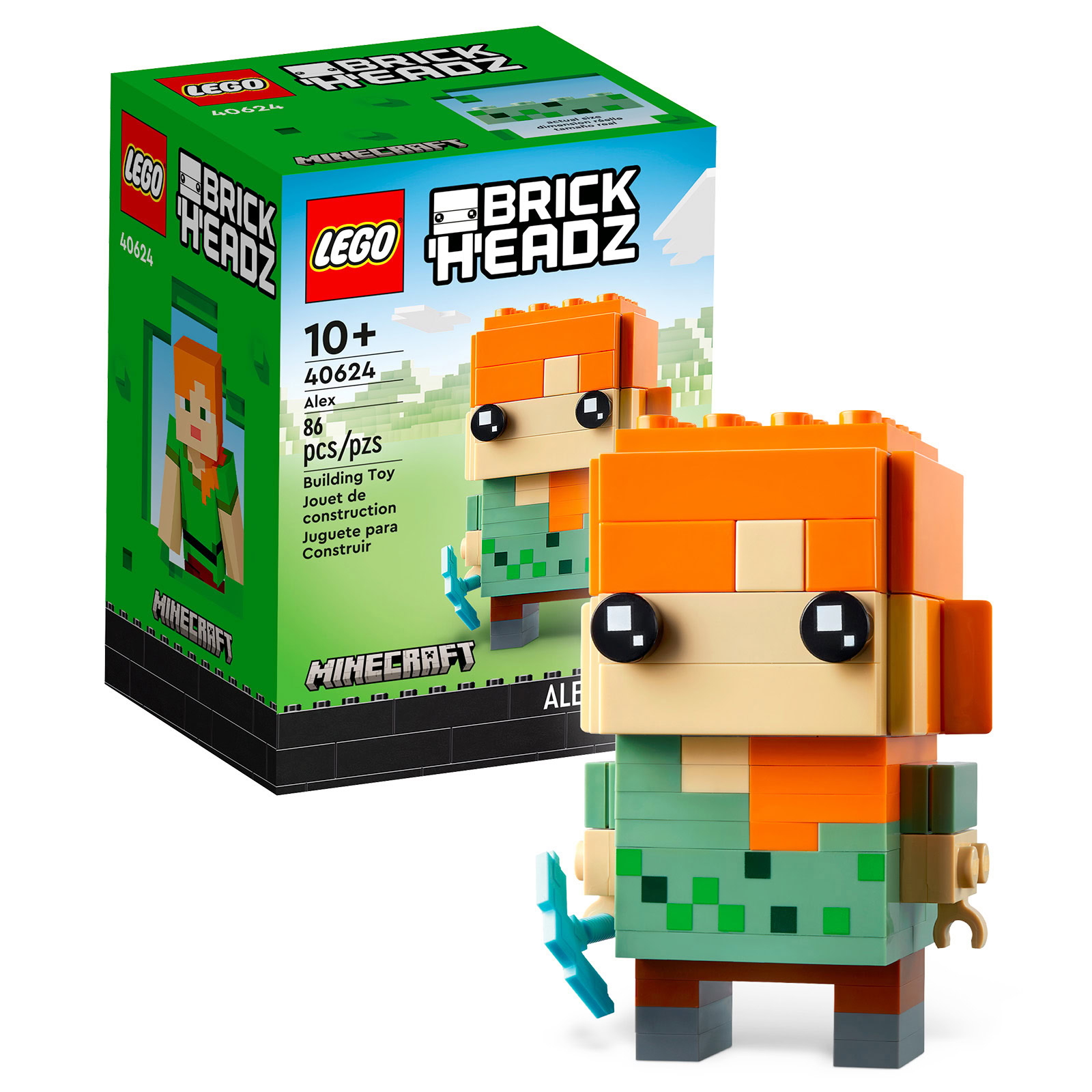 Nouveautés LEGO Minecraft BrickHeadz 2023 : 40624 Alex, 40625 Llama ...