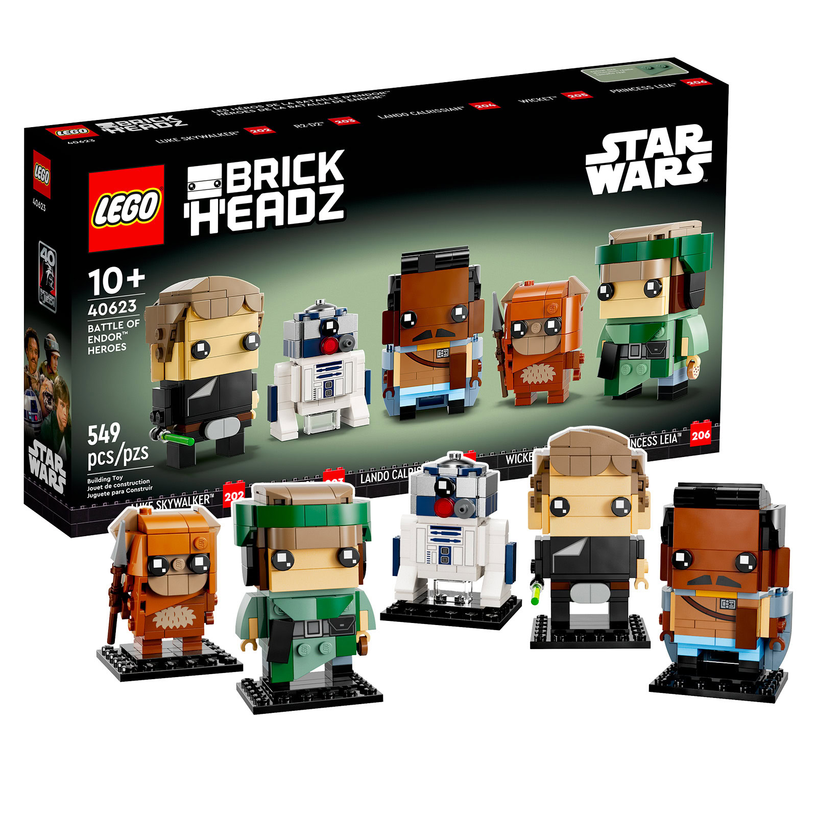 LEGO Star Wars BrickHeadz 40623 Battle of Endor Heroes : les visuels ...
