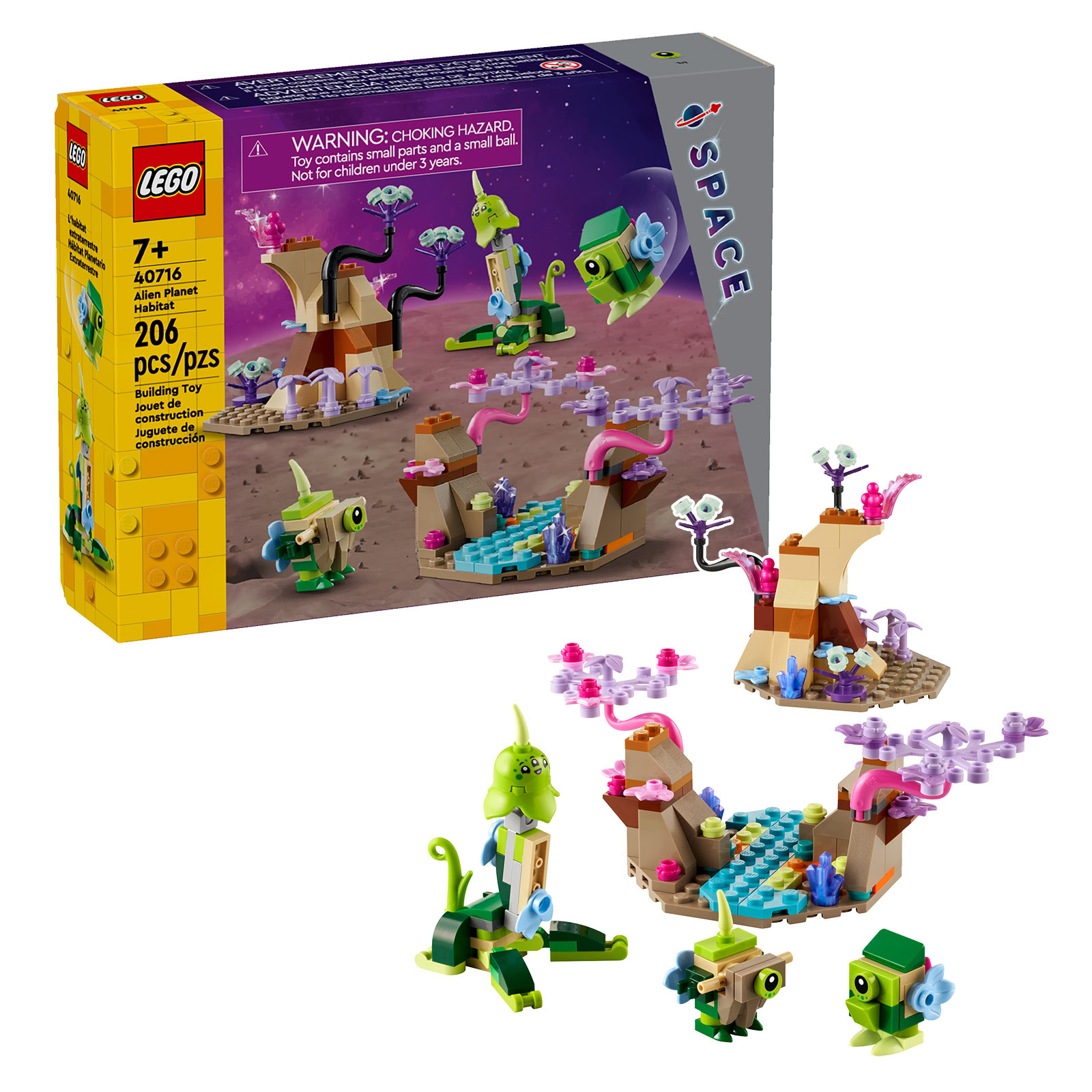 Nouveautés LEGO 2024 : 40715 Alien Pack et 40716 Alien Planet Habitat ...