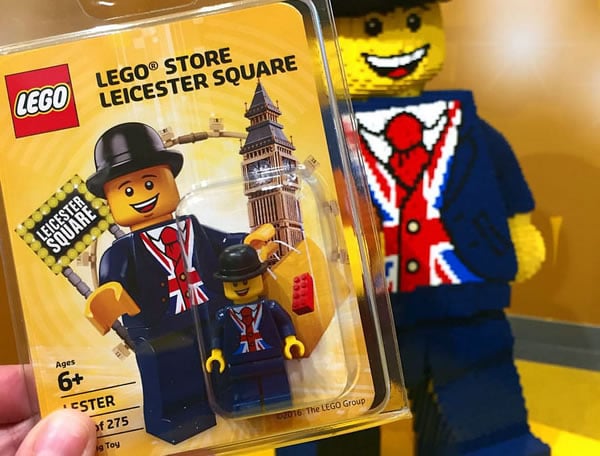 Lester, the mascot of the LEGO Store in Leicester Square, returns in a ...