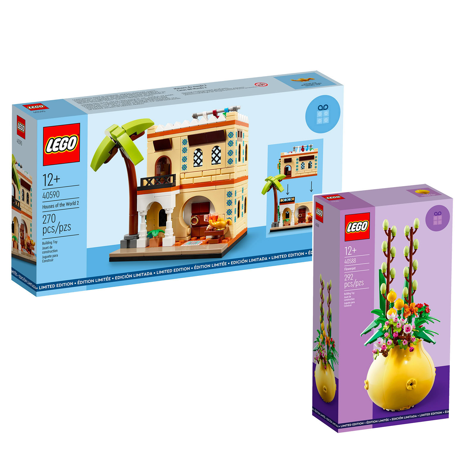 LEGO 40588 Flowerpot et 40590 Houses of the World 2 : les visuels ...