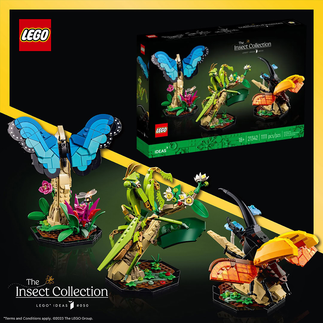 Sur le Shop LEGO : le set LEGO IDEAS 21342 The Insect Collection est ...