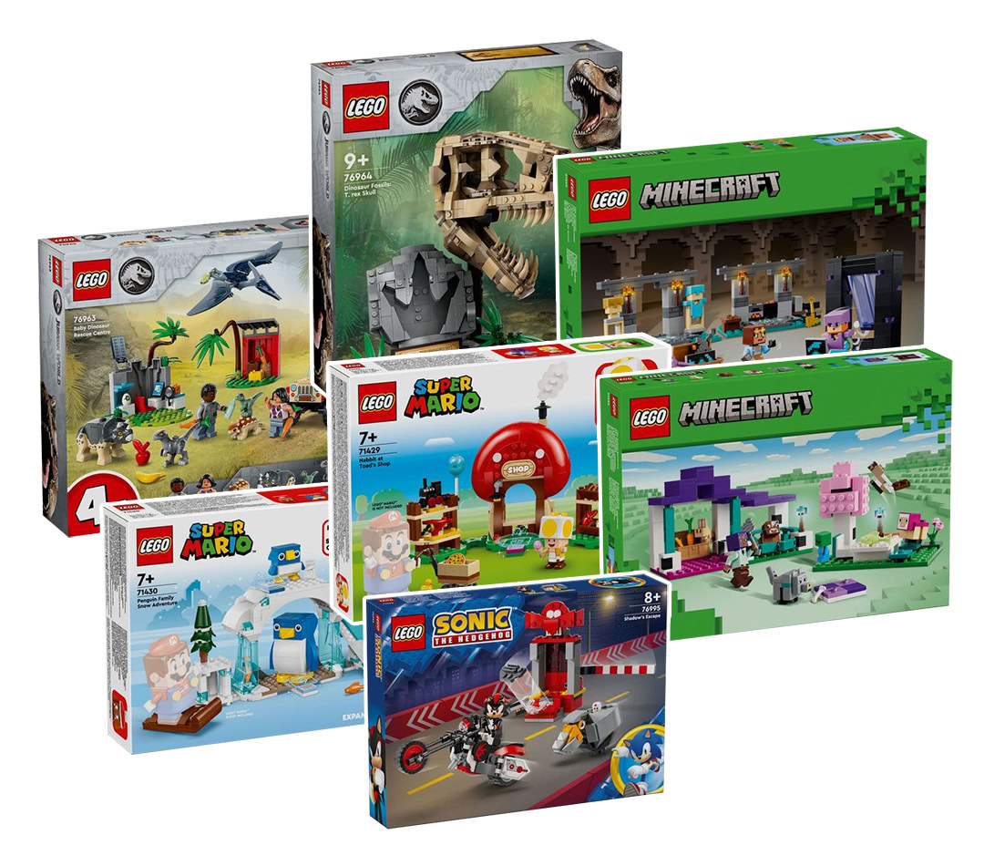 New LEGO Sonic, Super Mario, Jurassic World and Minecraft 2024: some official visuals are ...