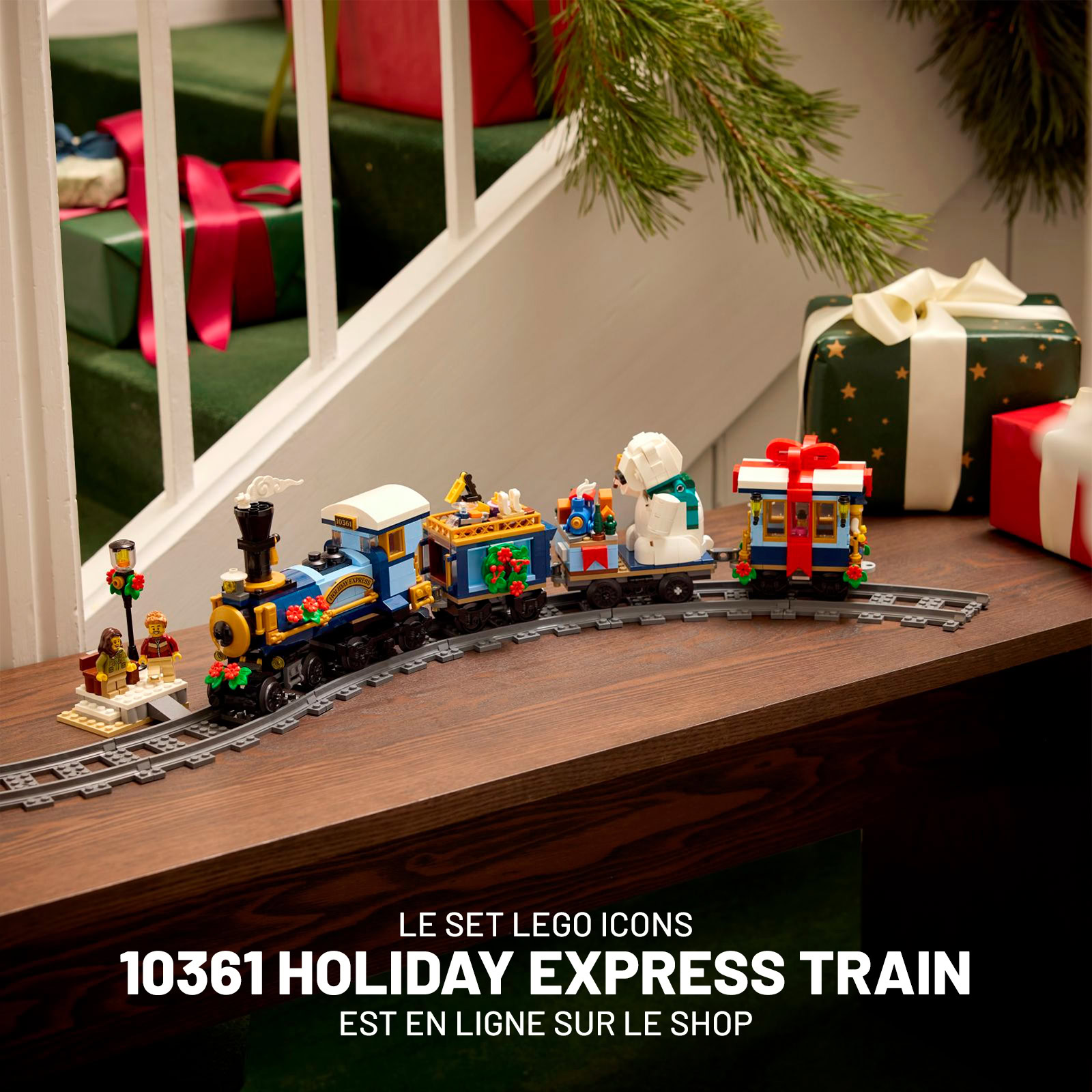 New LEGO ICONS 2025: the 10361 Holiday Express Train set is online in ...