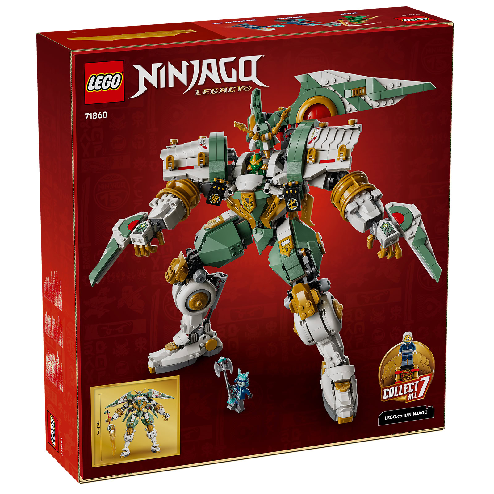 Nouveauté LEGO NINJAGO 2026 : 71860 Lloyd's Titan Mech 15th Anniversary ...