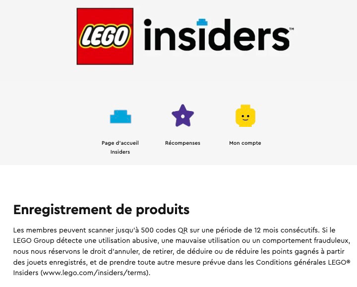 Scan the QR codes in the instruction booklets for LEGO Insider points ...
