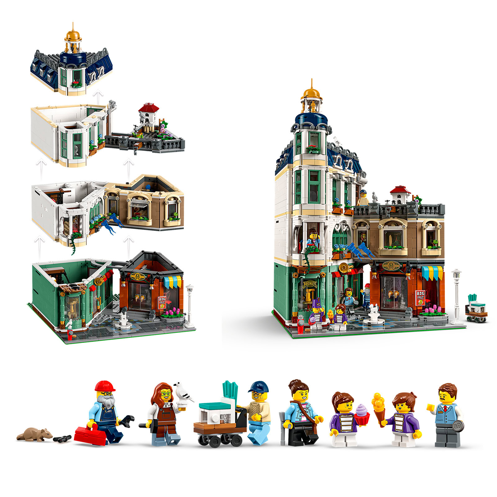 New LEGO ICONS 2026: Modular 11371 Shopping Street is now available ...