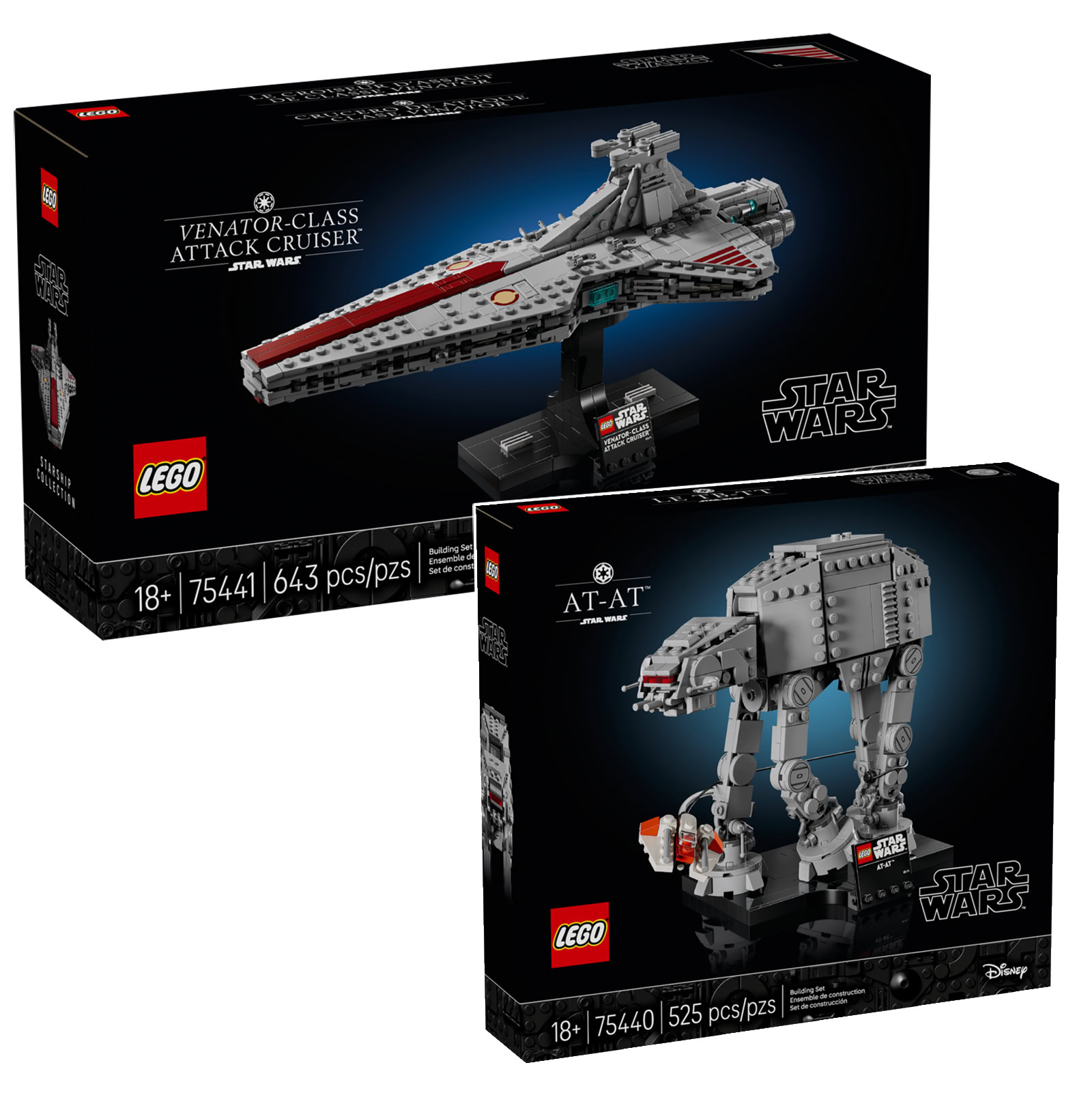 New LEGO Star Wars 2026 sets: 75440 AT-AT and 75441 Venator-Class ...
