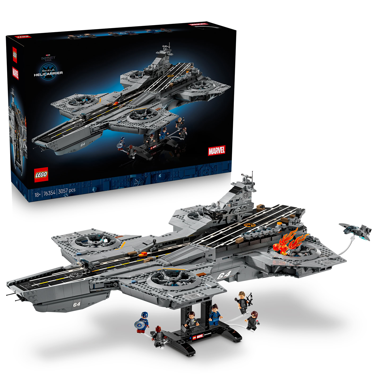 New LEGO Marvel 2026 set: 76354 SHIELD Helicarrier is available for pre ...