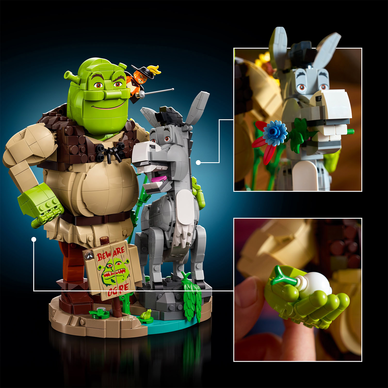 Nouveautés LEGO Shrek 2026 : les sets 72423 Shrek, Donkey & Puss in ...