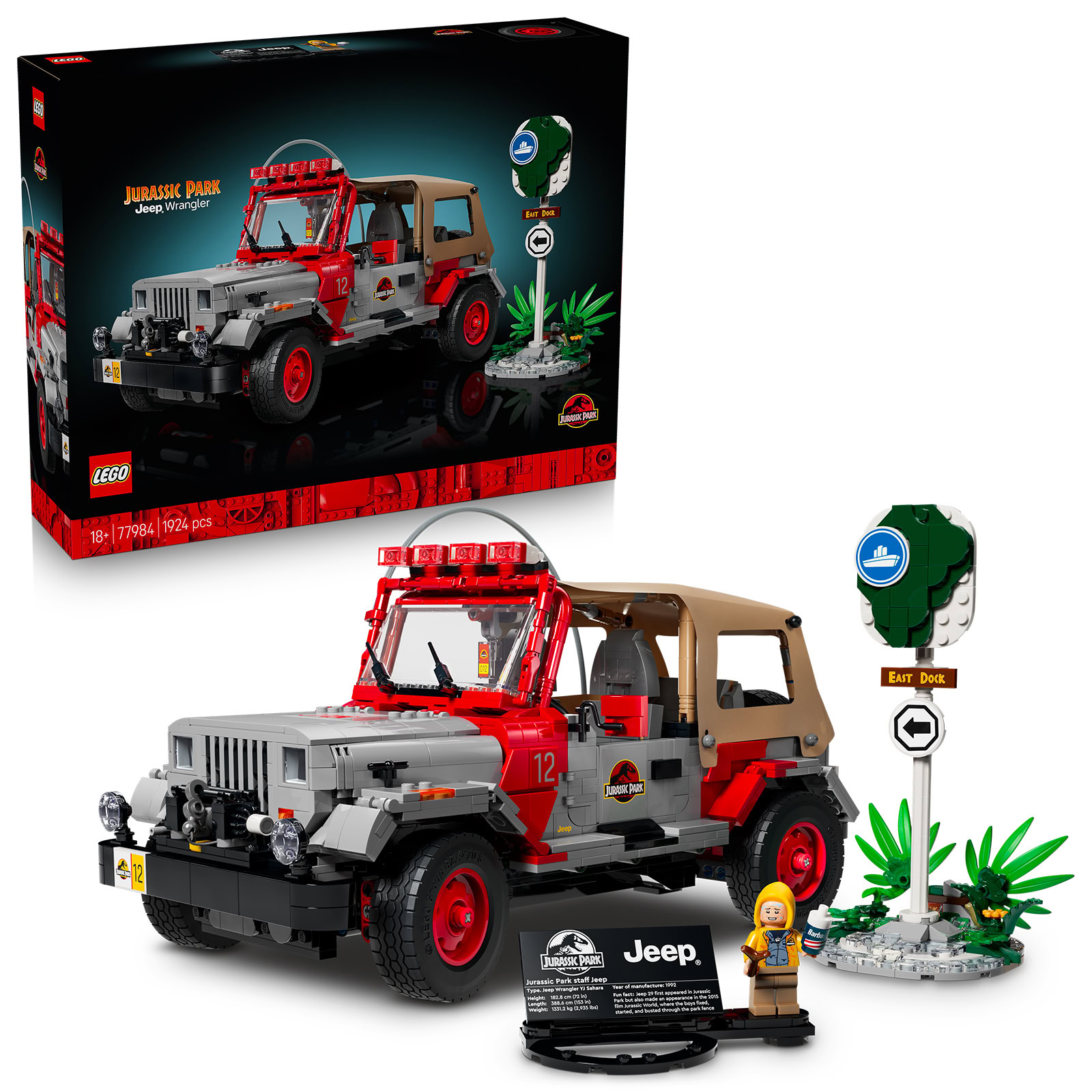 Nouveauté LEGO Jurassic World 2026 : 77984 Jurassic Park Jeep Wrangler ...